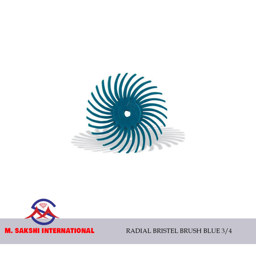 RB0009 - RADIAL Bristle Brush BLUE 3-4 - M. Sakshi International